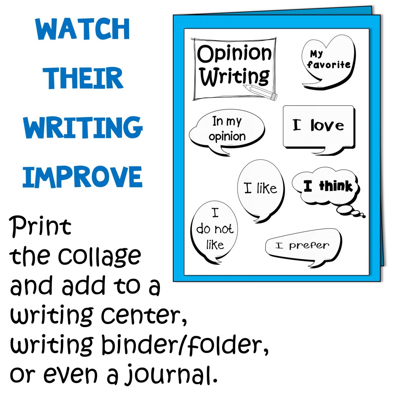How to Introduce Narrative Writing and Use Opinion Words in Writing ...