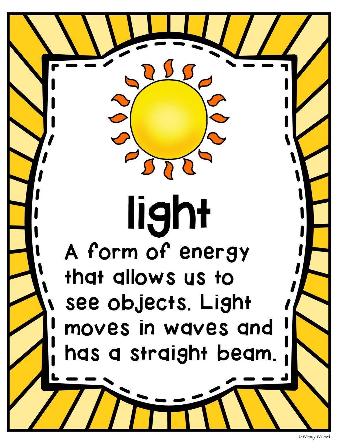How to Teach Light for First Grade Science - Wendy Wished Blog